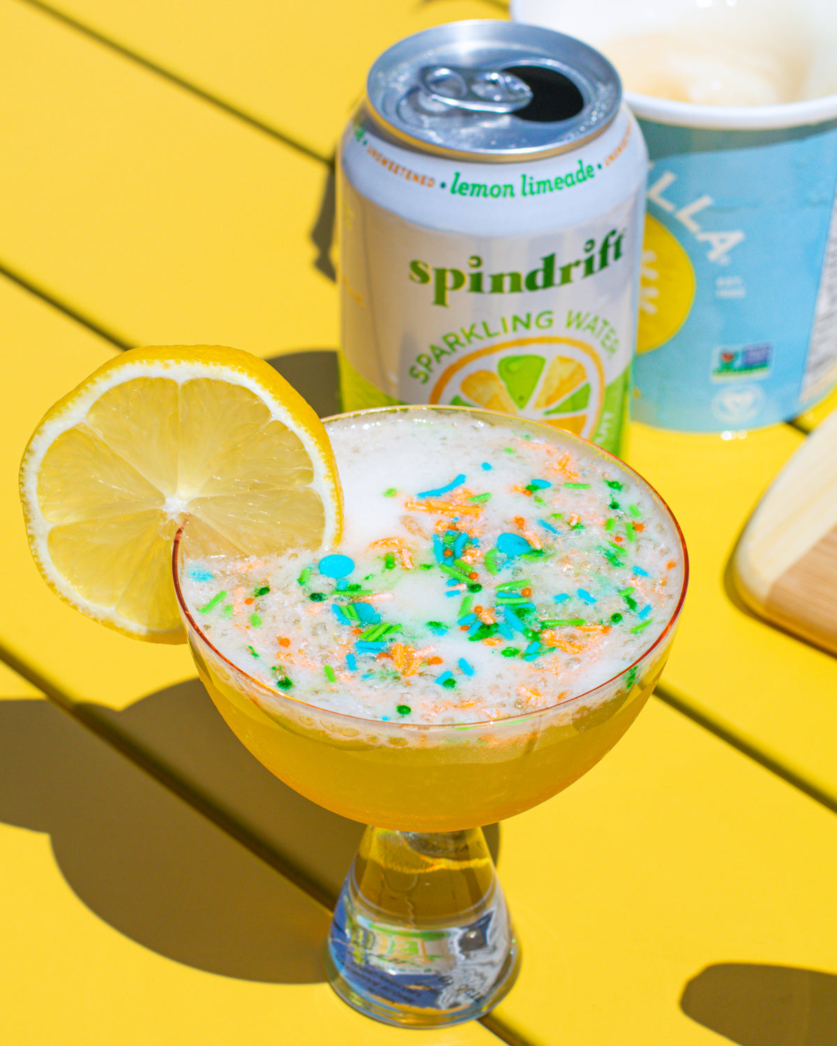 Lemon Limeade Ice Cream Float | Spindrift