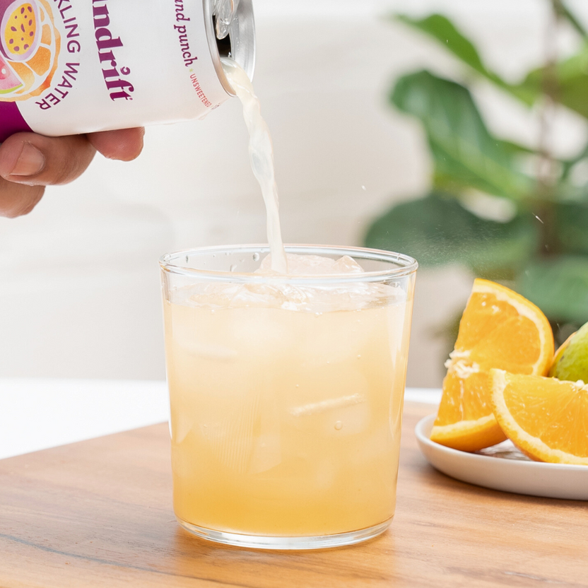 What's Inside: Real Fruit Flavored Sparkling Water | Spindrift