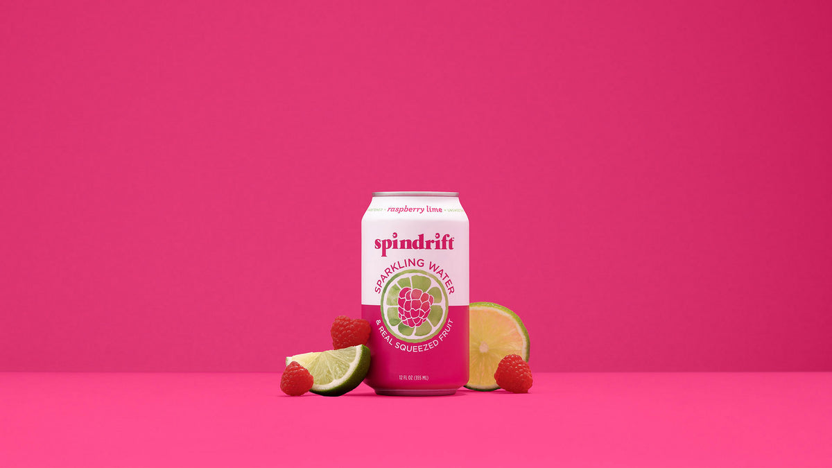 Raspberry Lime Sparkling Water | Spindrift