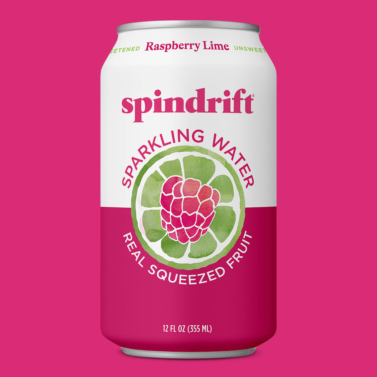 Raspberry Lime Sparkling Water | Spindrift